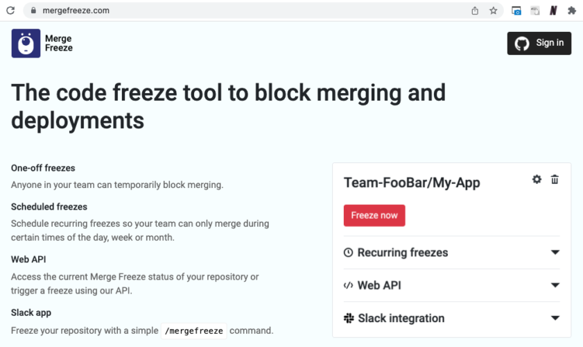 Acquiring Merge Freeze
